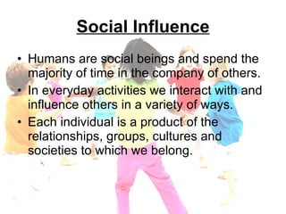 Social Influence Summary | PPT
