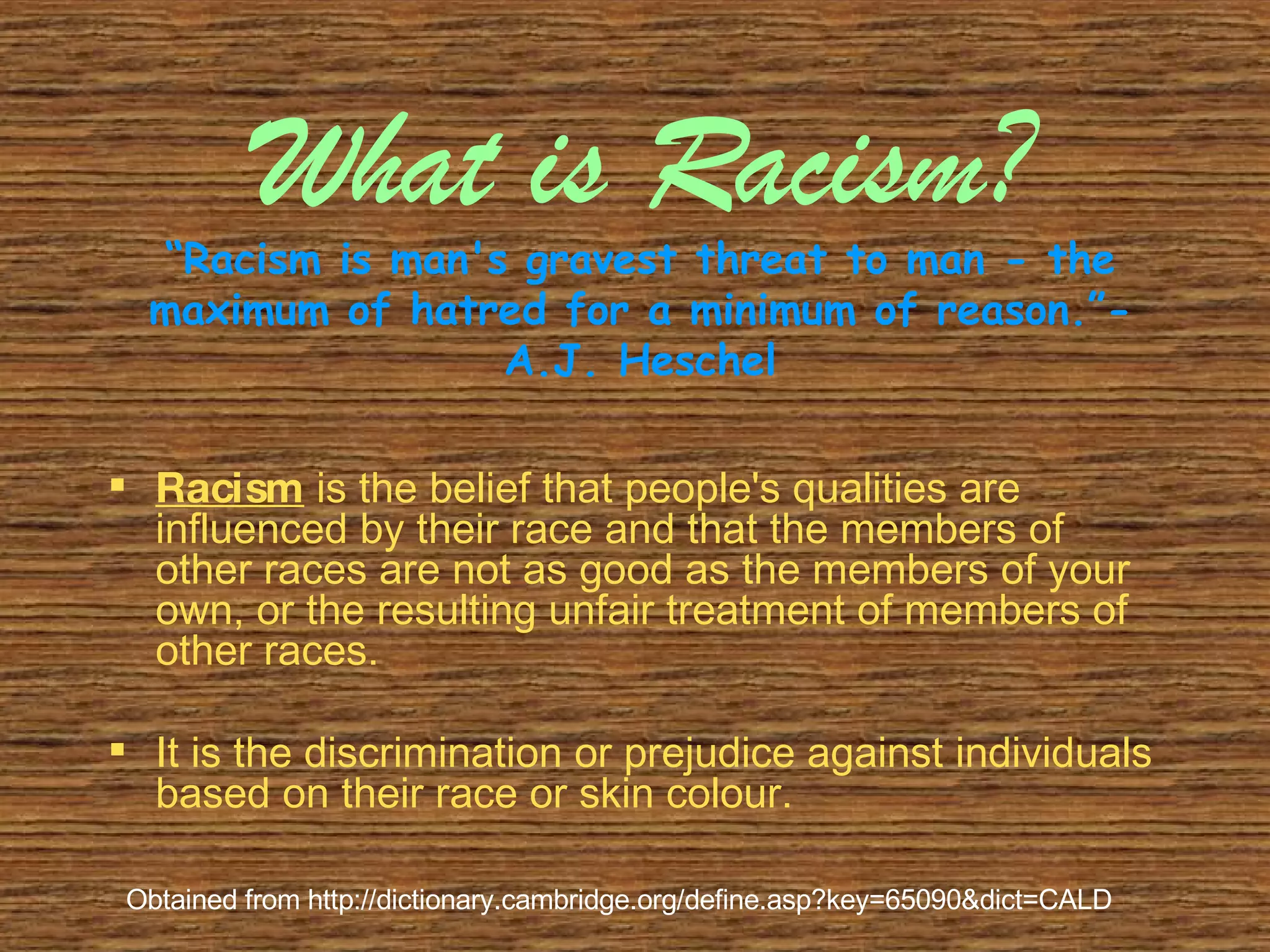 Social Justice - Aboriginal Racism | PPT