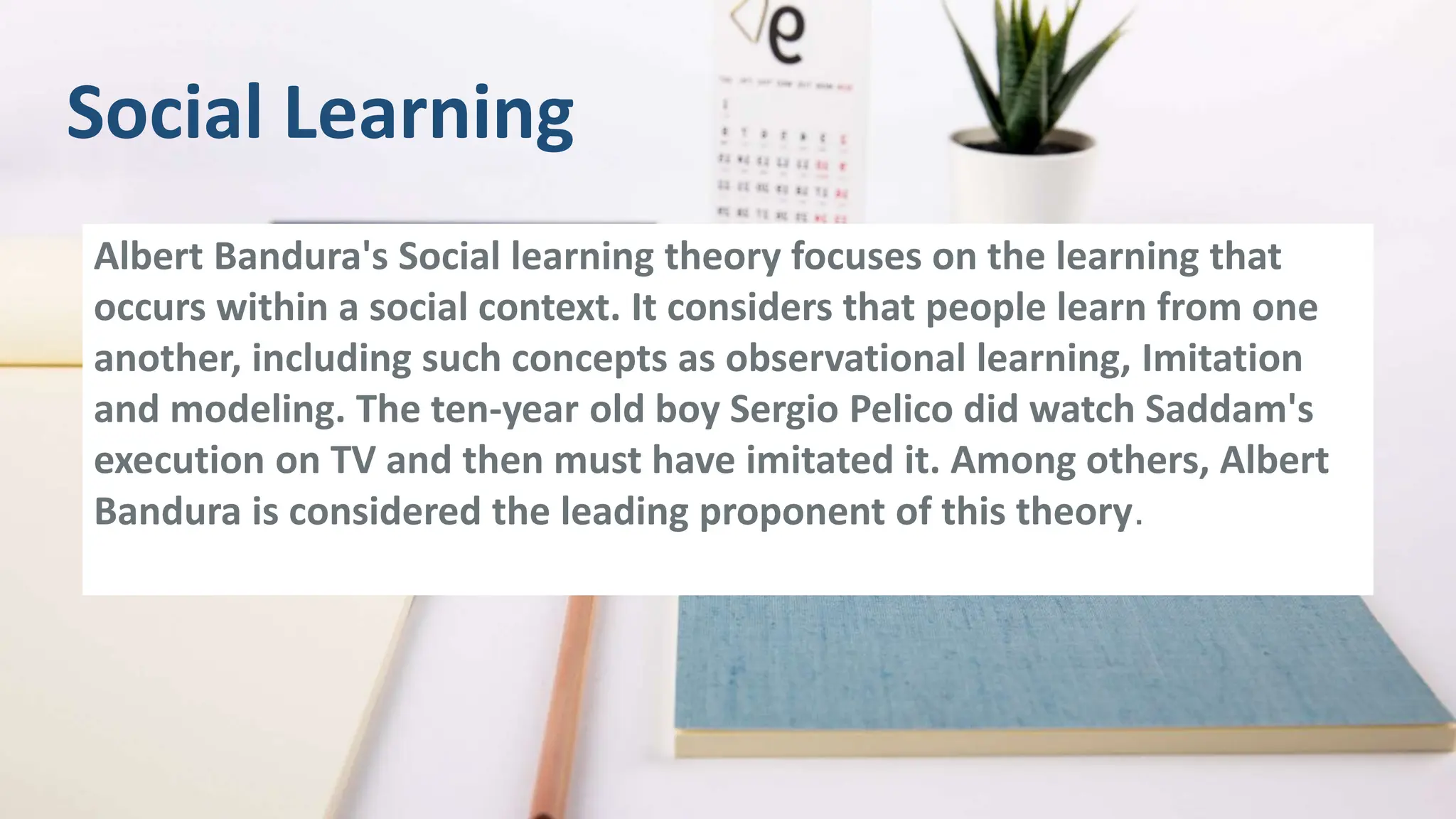 Social-Learning theory by Albert Bandura | PPTX