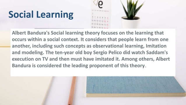 Social-Learning theory by Albert Bandura | PPTX