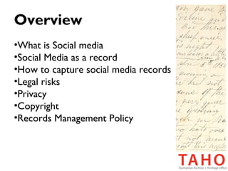 Social media-and-recordkeeping (1) | PPT