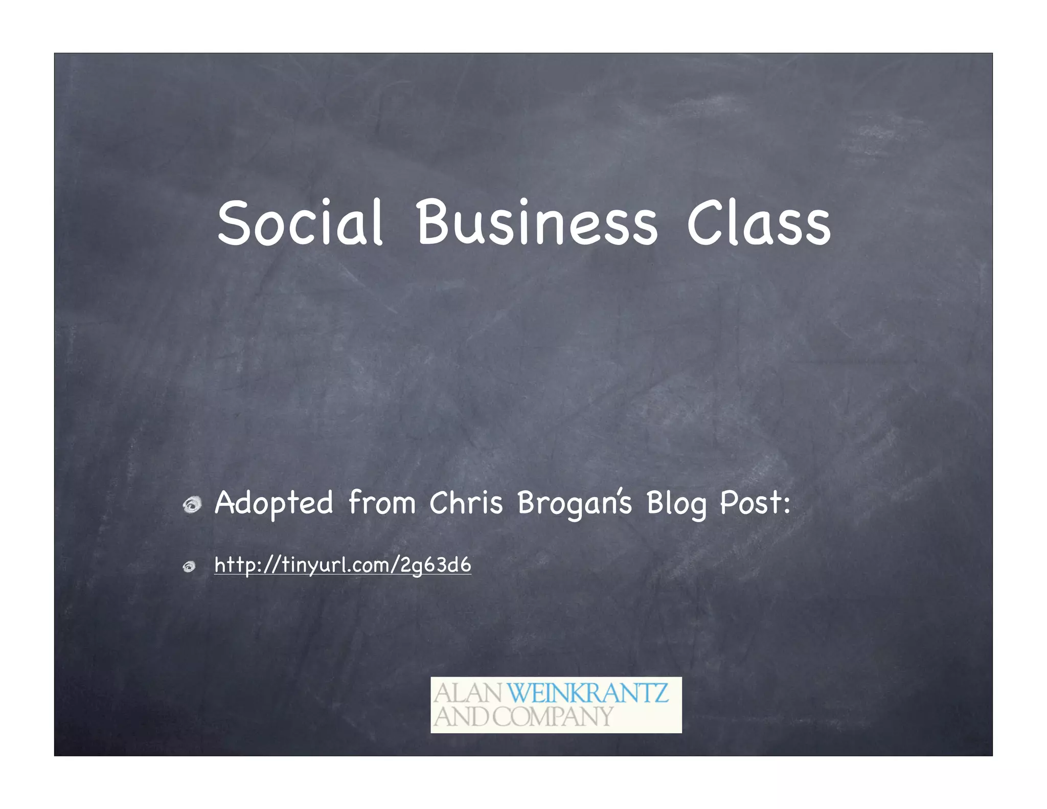 Social Media Business Class | PDF