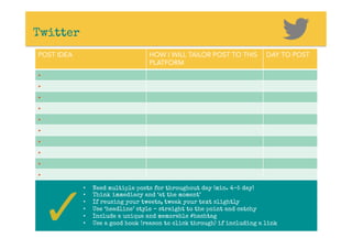 Social media-content-plan-template | PPT
