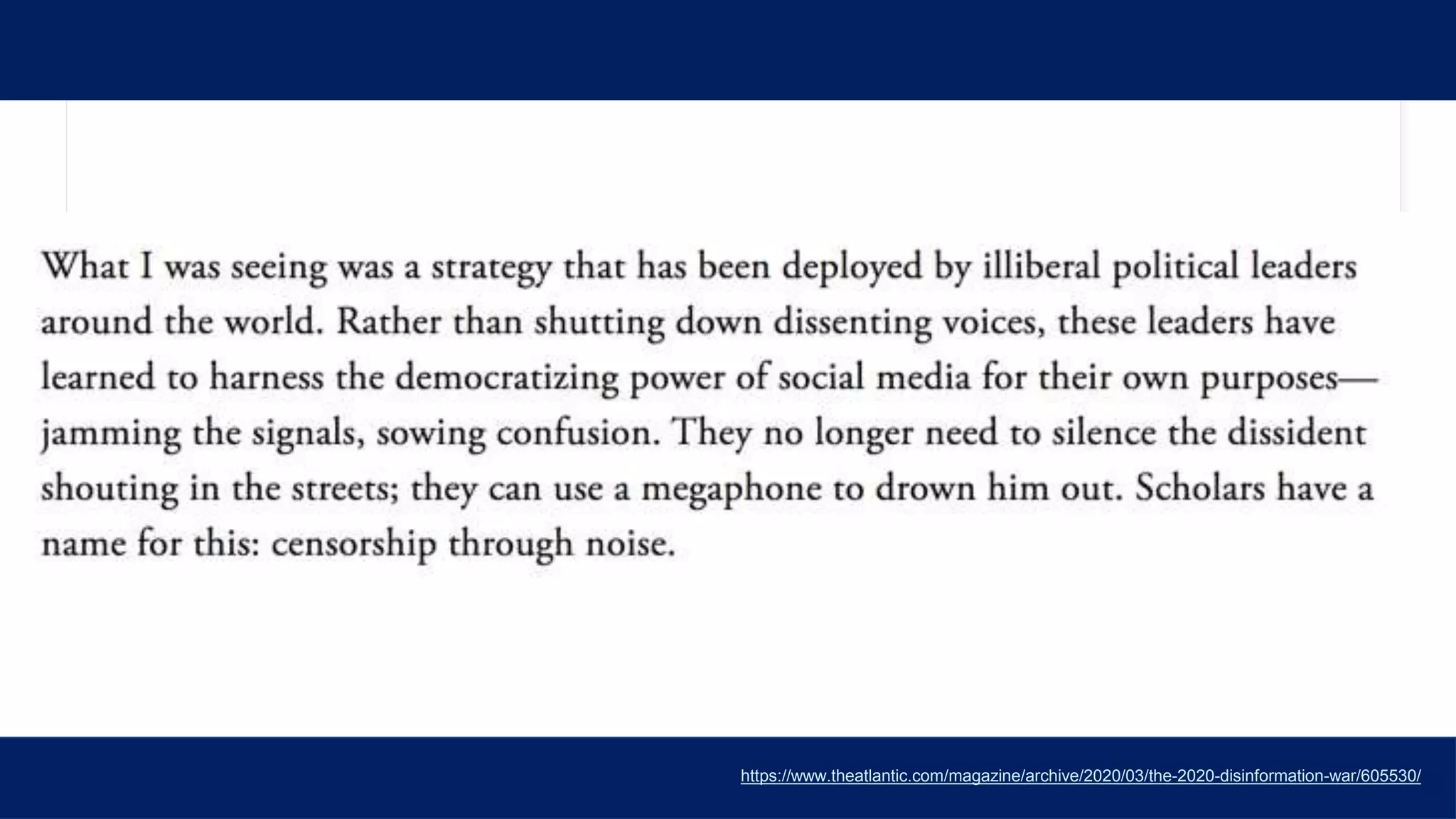 Social Media in the Age of Disinformation | PPTX
