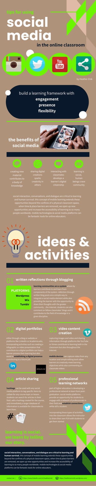 social media in online learning | PDF