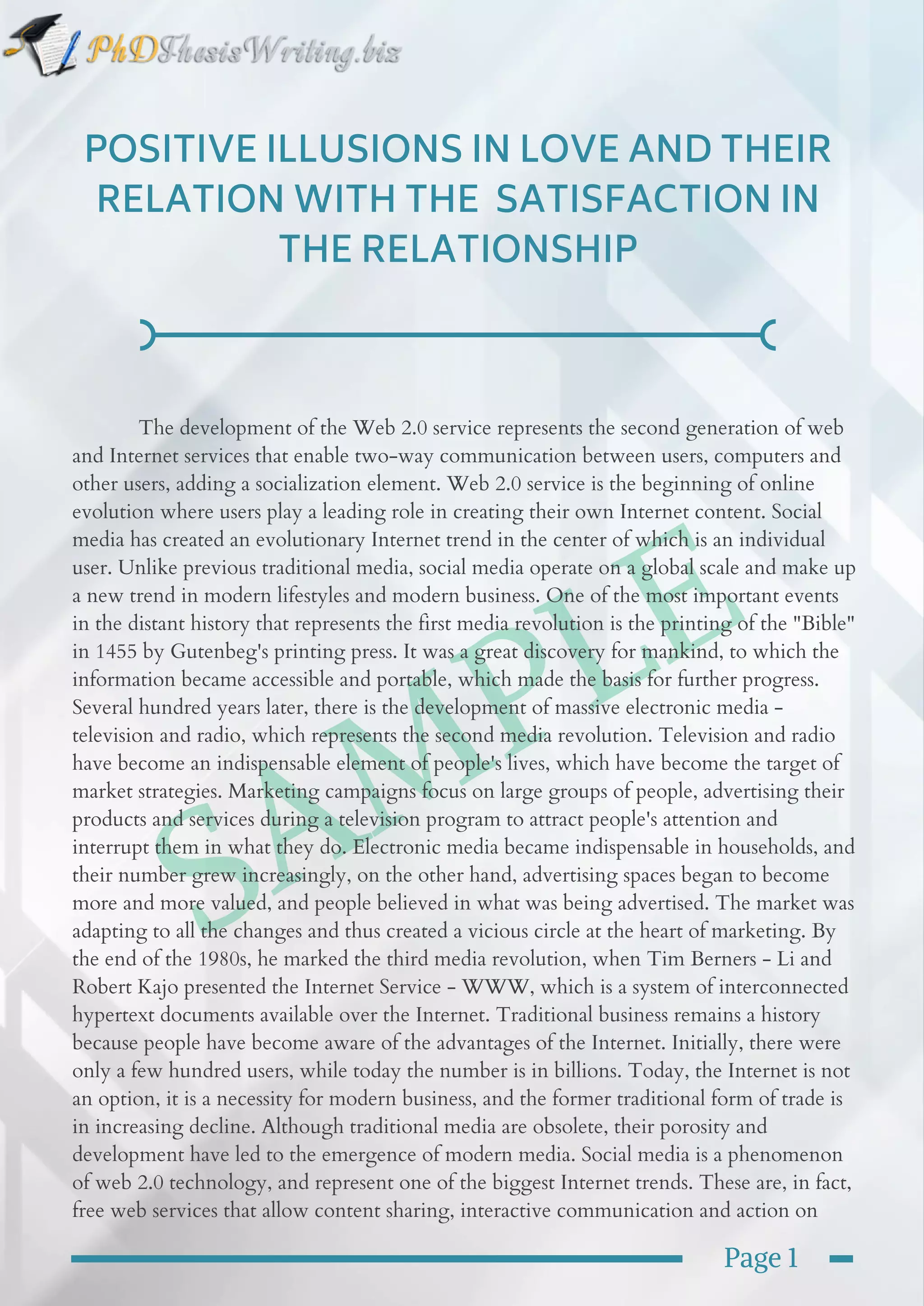 Social Media Marketing Dissertation Sample | PDF