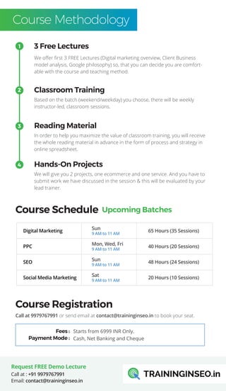 Social Media Marketing Course, Training Syllabus PDF - Traininginseo.in