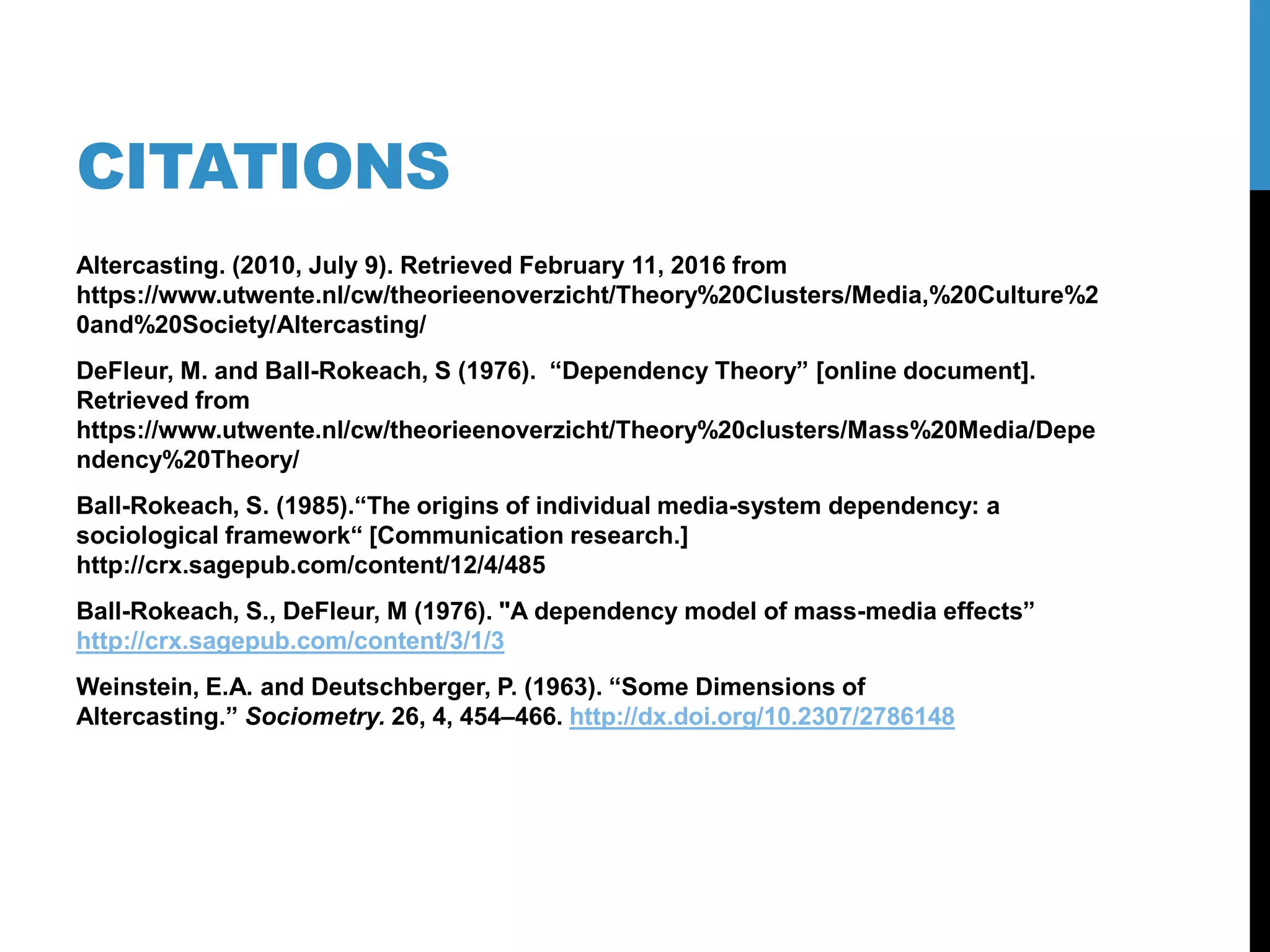 Social media theories final copy | PPTX