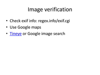 Social media verification and credibility | PPT