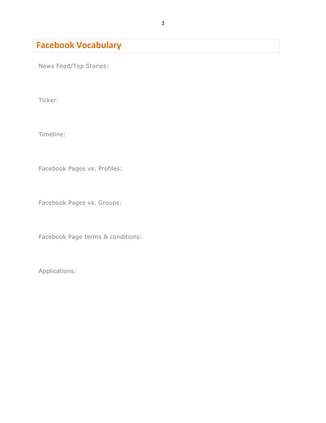 Social media workshop-handouts | PDF