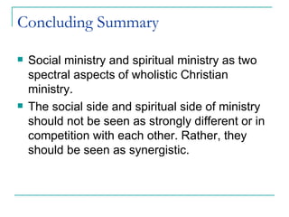 Christian Social Ministry 2: Theory | PPT