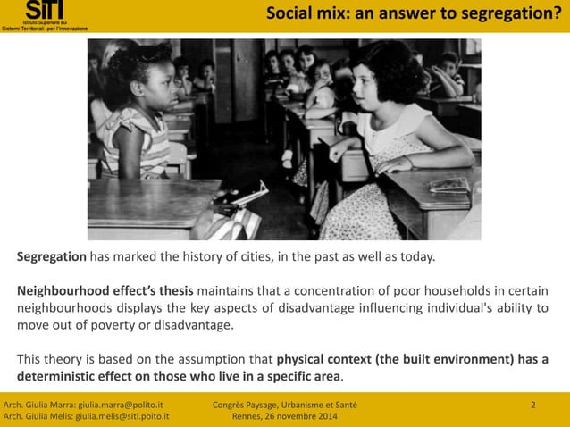 Are social mix policies able to influence residential segregation and health inequalities ...