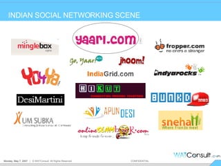 Social networking in India (A WATConsult Presentation) | PPT