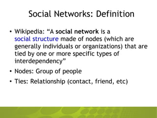 Social Networks | PPT