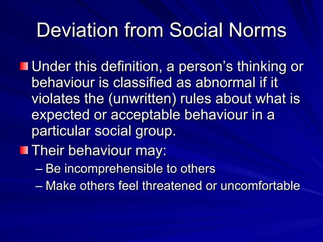 Social Norms And Statistical | PPT