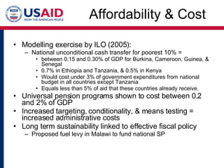 Social Protection & Safety Nets | PPT