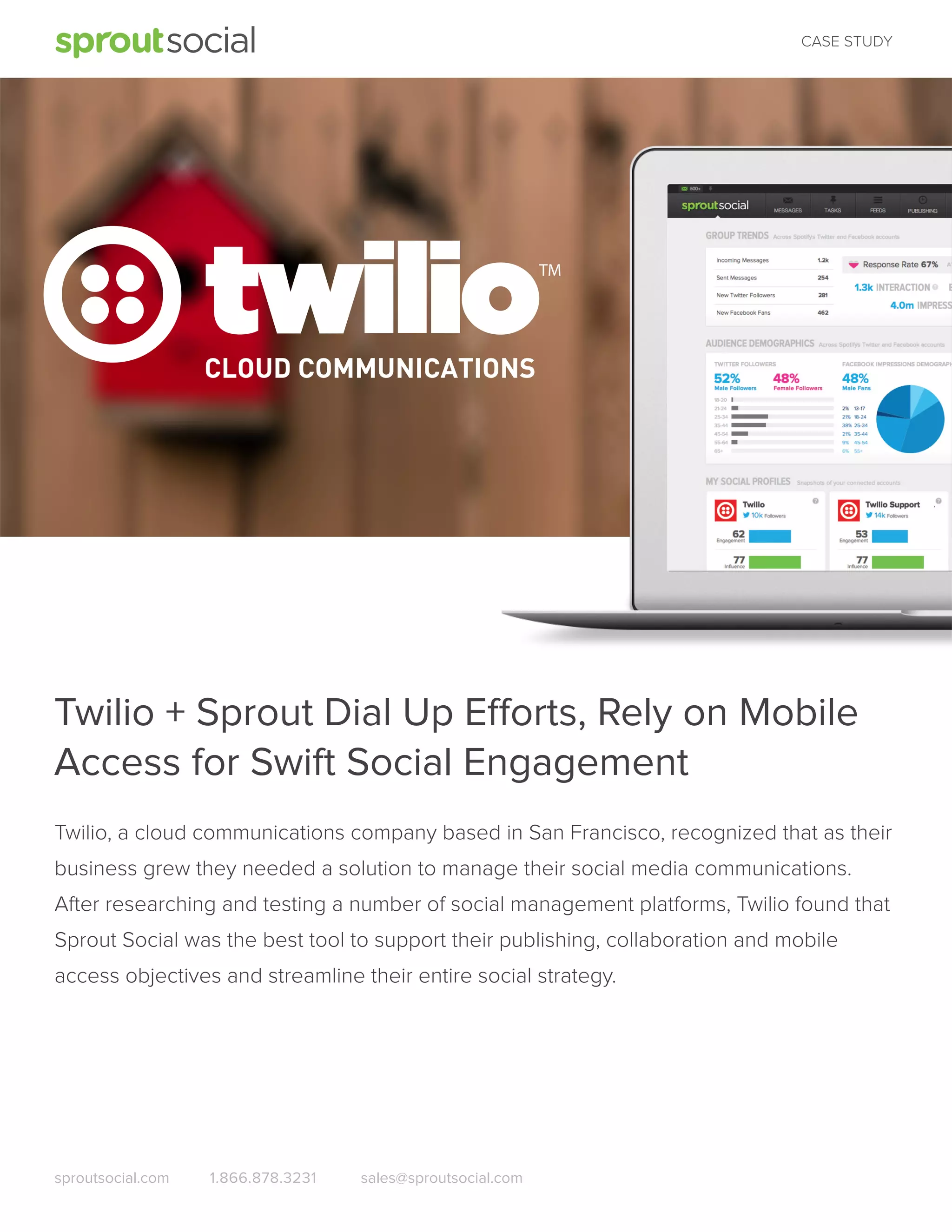 Case Study: Twilio & Sprout Social | PDF