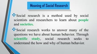 Social research-and-its-importance | PPT
