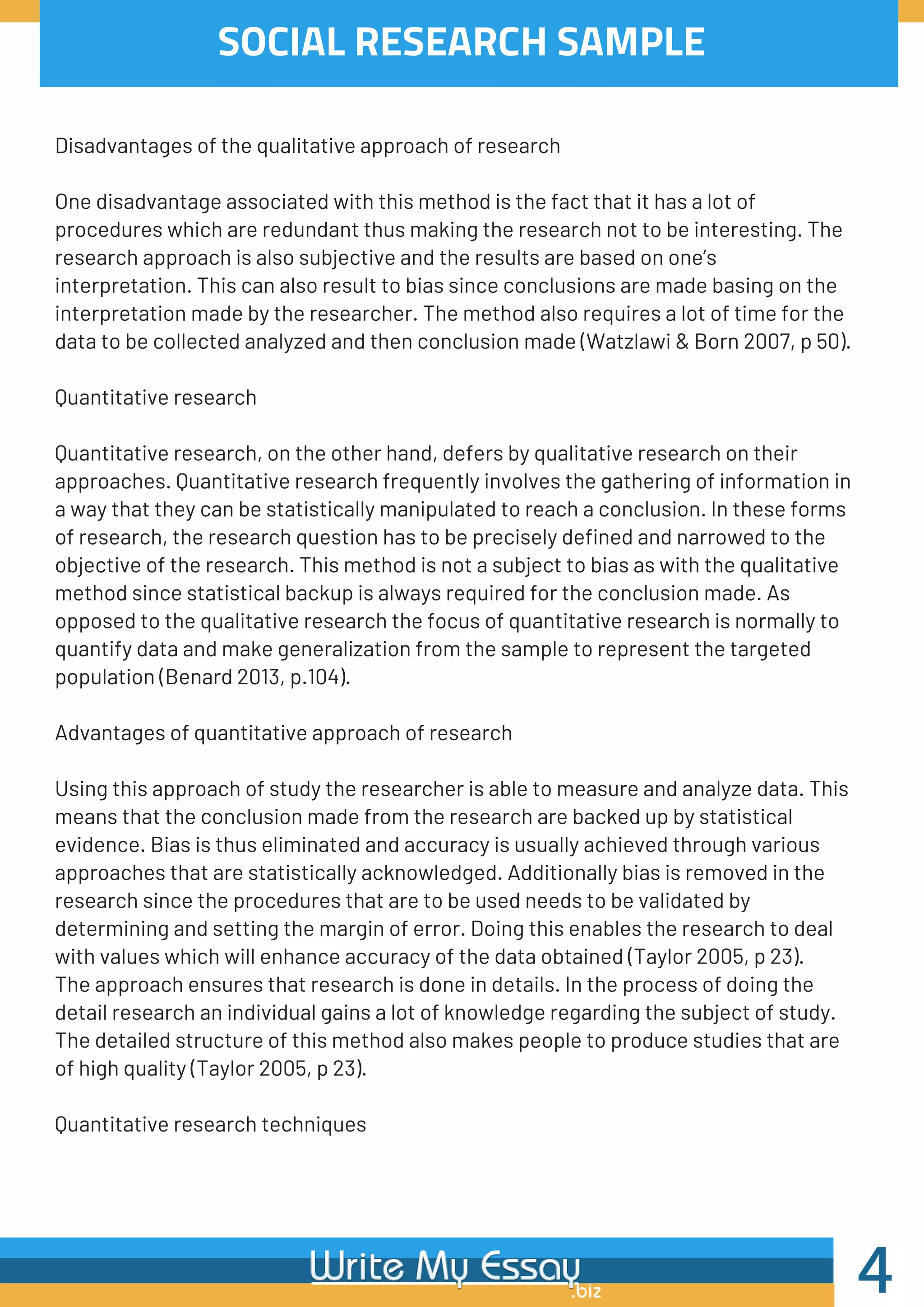 Social research sample | PDF