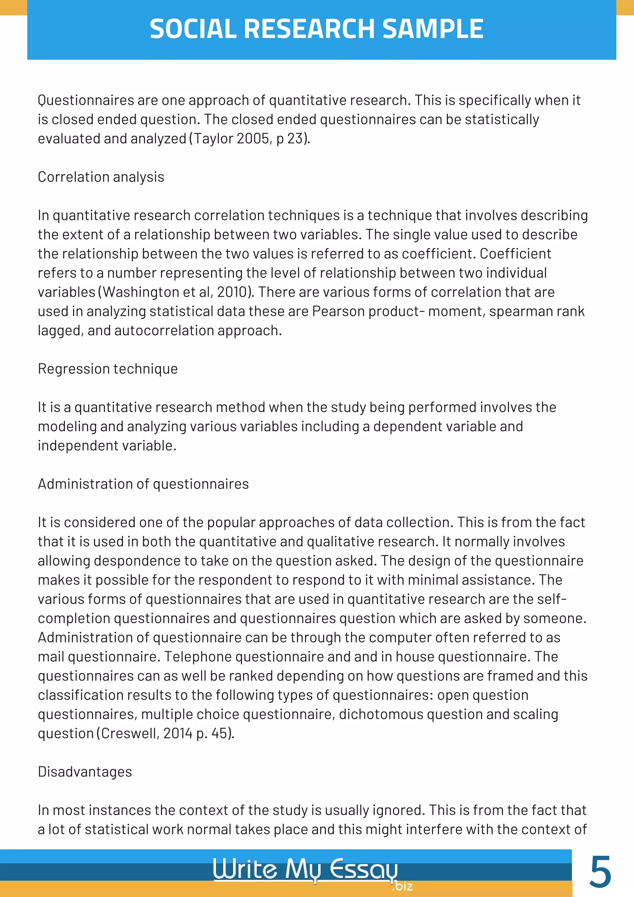 Social research sample | PDF