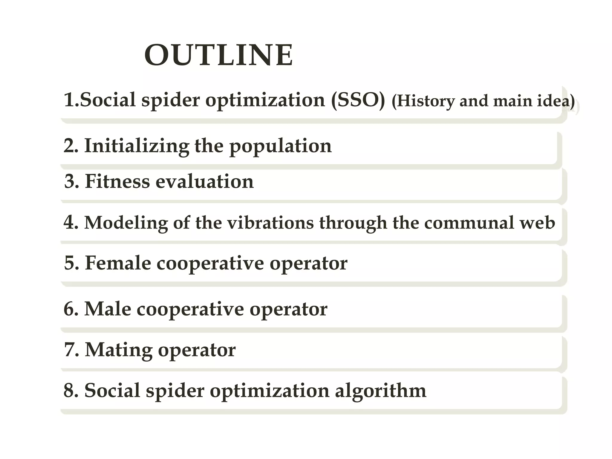 Social spider-swarm-optimization | PPTX
