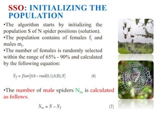 Social spider-swarm-optimization | PPT