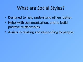 Social-Styles-matrix personality PPT.ppt