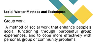 social-workscopecore_methods_techniquespptx | PPTX