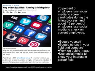 Taking Control of Social Media For Your Career | PPT