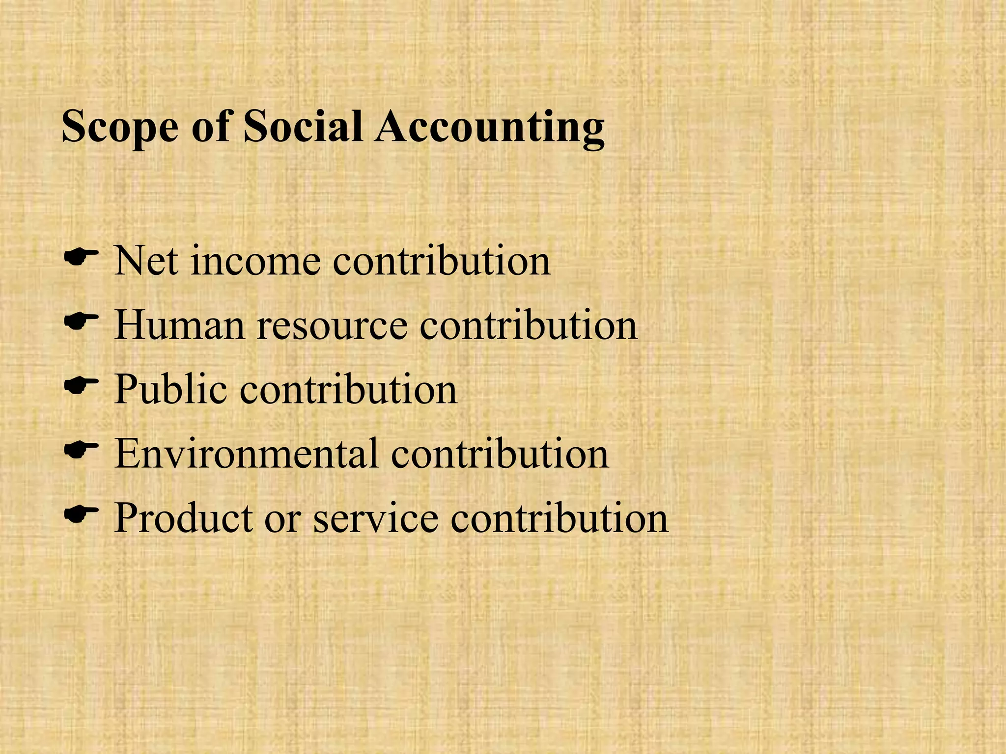 Social accounting | PPTX
