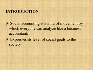 Social accounting | PPTX