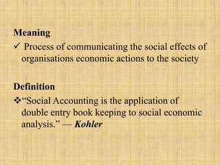 Social accounting | PPTX