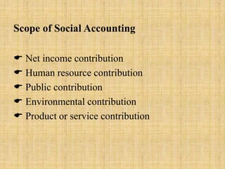 Social accounting | PPTX