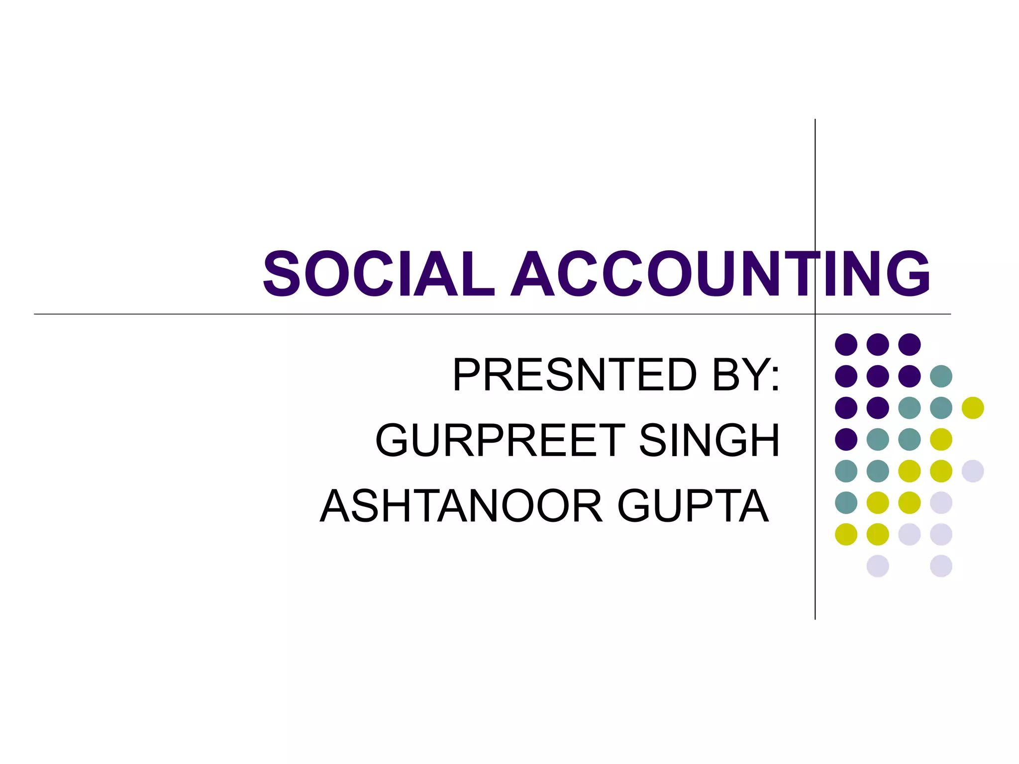 Social accounting ppt | PPT