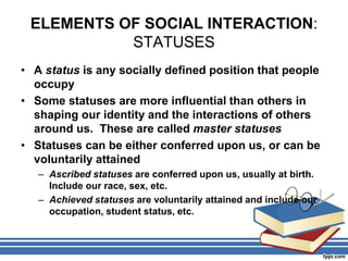 Social action and interaction | PPTX