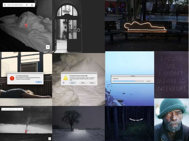 Social Action Homelessness Mood Board | PPTX