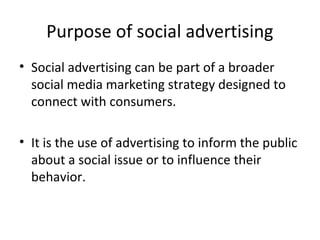 Social advertising types | PPT