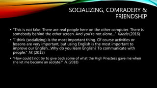 Social and affective motivation in virtual world educational ...