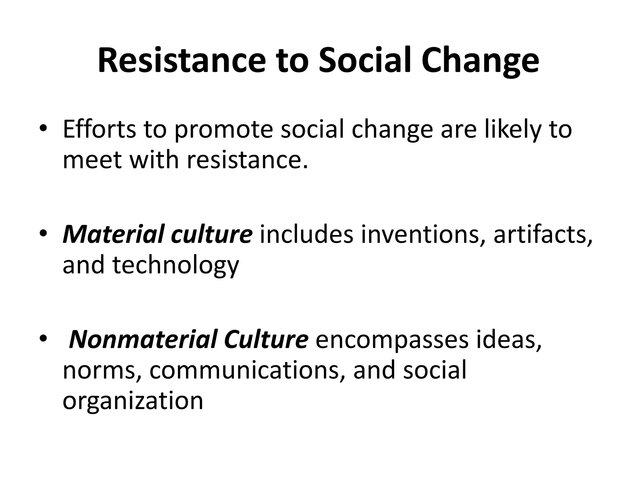 Social and Cultural change | PPTX