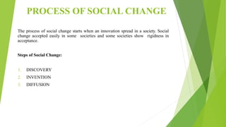 Social and cultural change in society | PPTX
