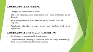 Social and cultural change in society | PPTX