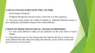 Social and cultural change in society | PPTX