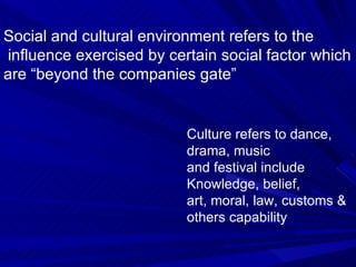 Social And Cultural Environment.Ppt 1 | PPT