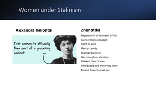 Social and cultural transformation of Russia under Stalin | PPTX