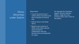 Social and cultural transformation of Russia under Stalin | PPTX