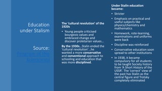 Social and cultural transformation of Russia under Stalin | PPTX