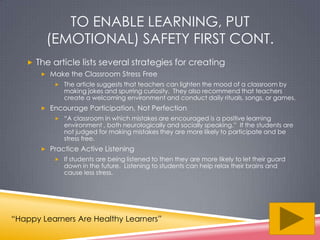 Social and emotional learning | PPTX
