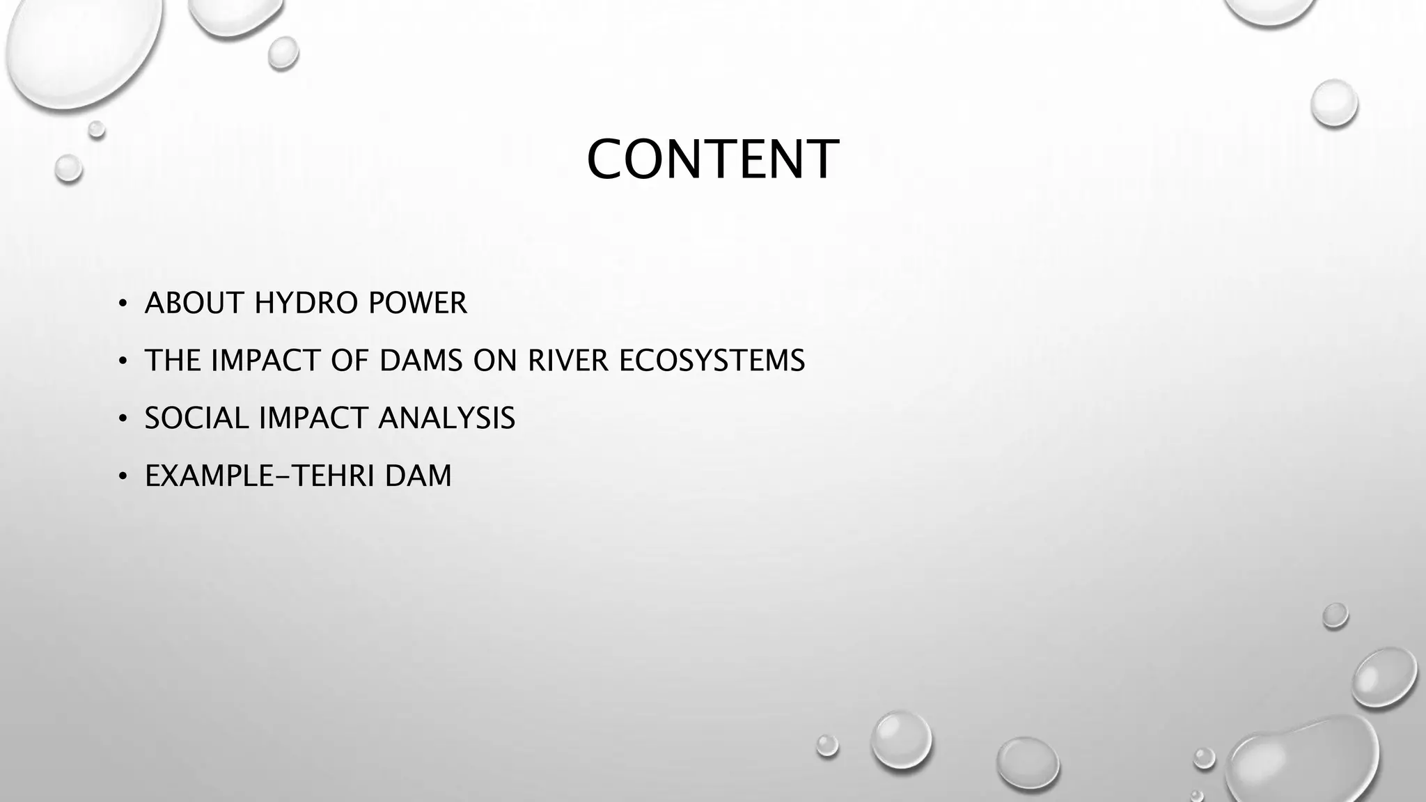 Social and environmental effect of large hydro power | PPTX