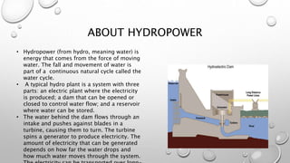 Social and environmental effect of large hydro power | PPT