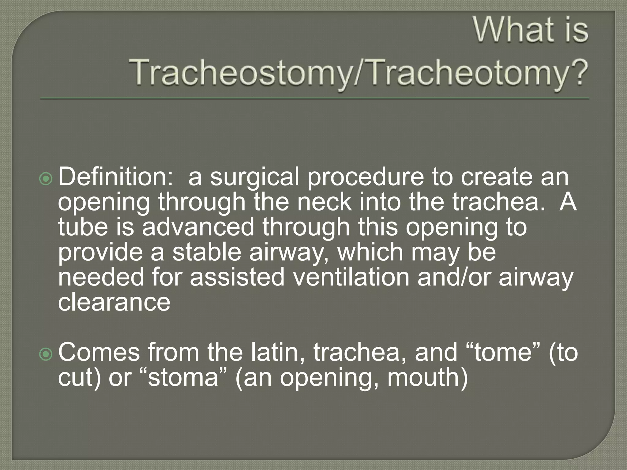 The Social and Ethical Implications Surrounding Pediatric Tracheostomy ...
